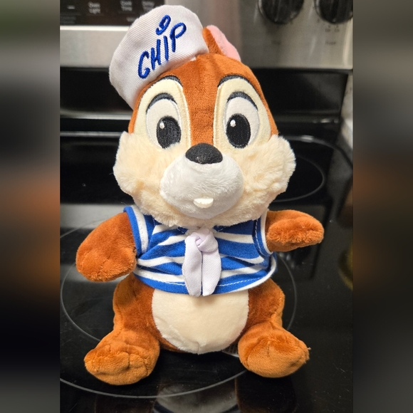 Disney | Other | Chip Plush Toy With Blue And White Outfit 9 Disney ...